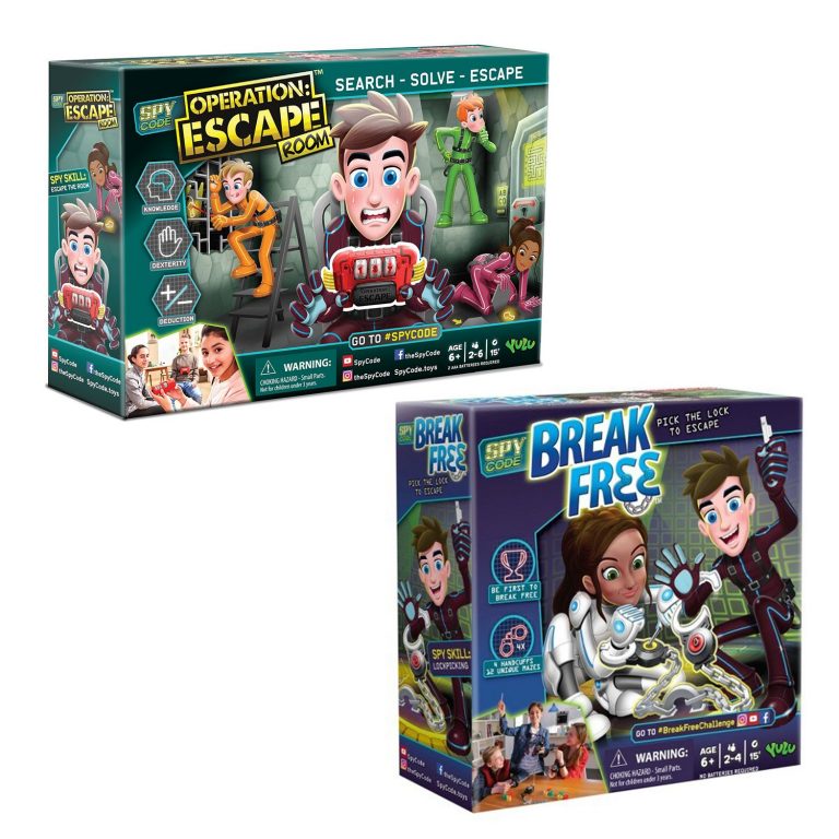 Spy Code Operation Escape Room And Break Free Board Game Bundle ...
